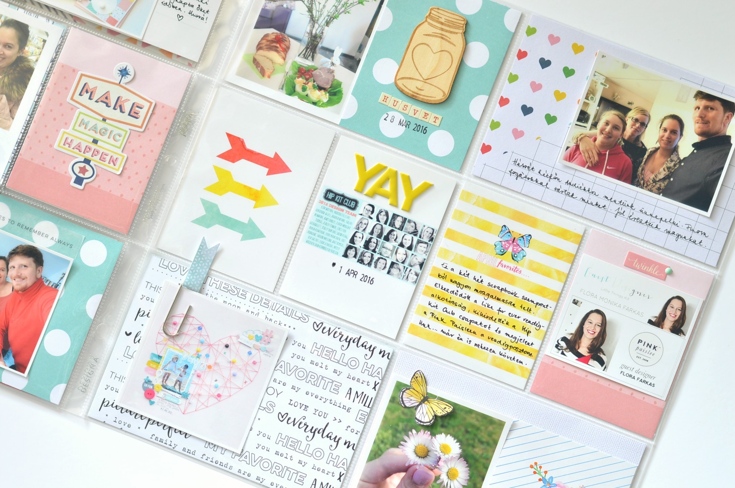 Scrap Friends layout + Project Life | Flora Monika Farkas – HIP KIT CLUB