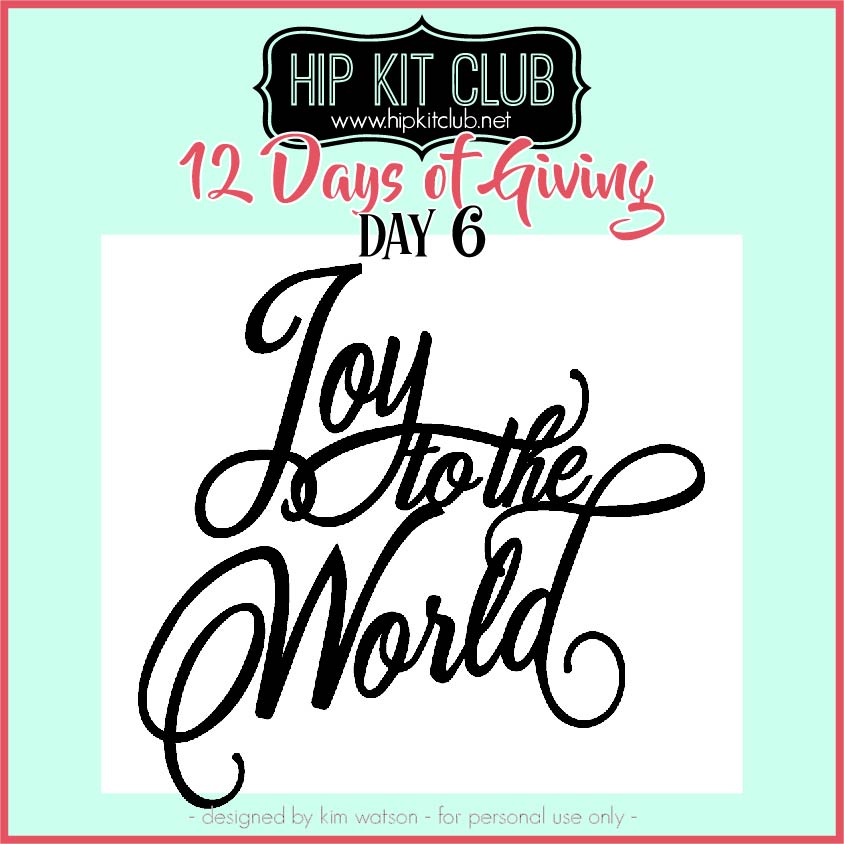 12 Days of Giving – Day #6